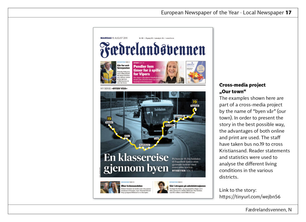 Trends in Newspaper Design 2020